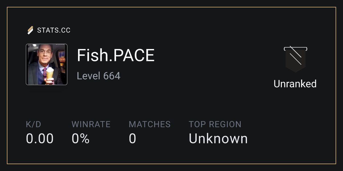 Siege Stats - Stats.CC Fish.PACE - Rainbow Six Siege Player Stats